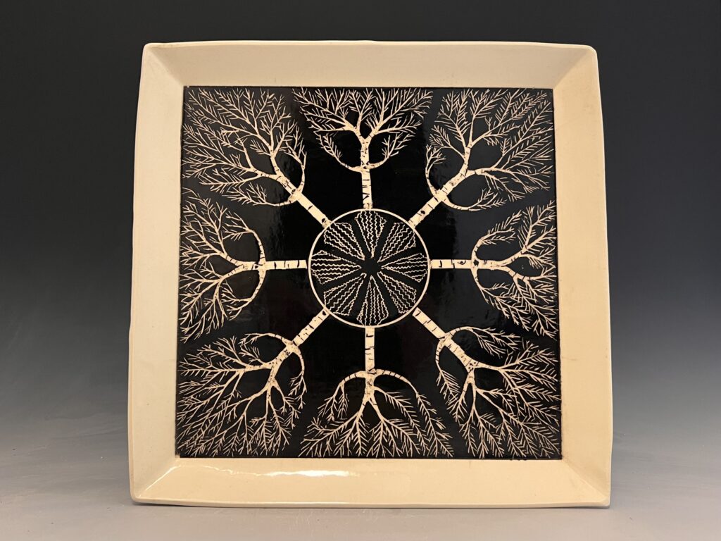 Hand-Drawn Square Tray – Rocky Mann